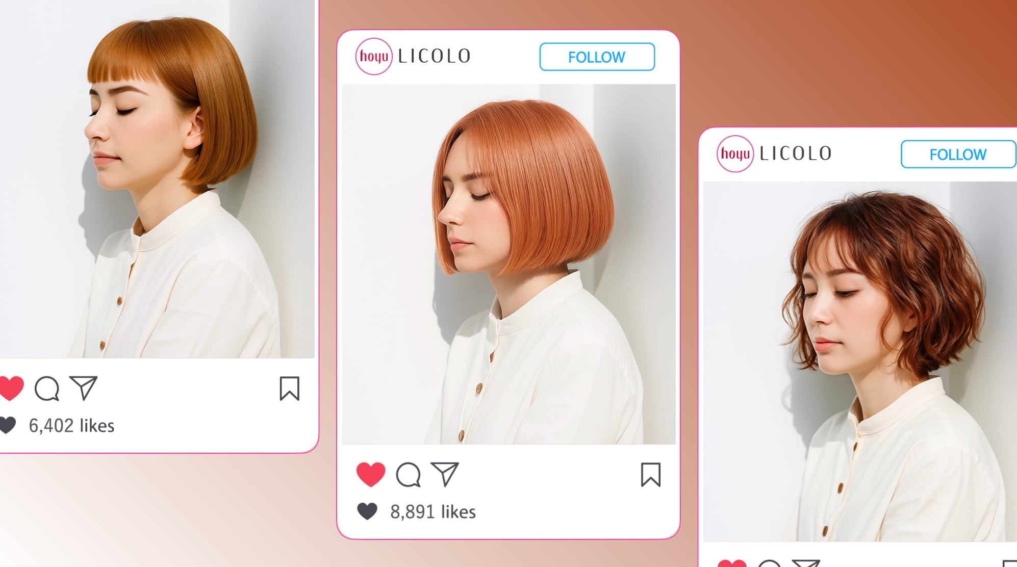 オレンジベージュってどんな髪色？明るめ暗めのヘアカラー29選 | ヘアカラーリング | LICOLO - 髪から自分を好きになる